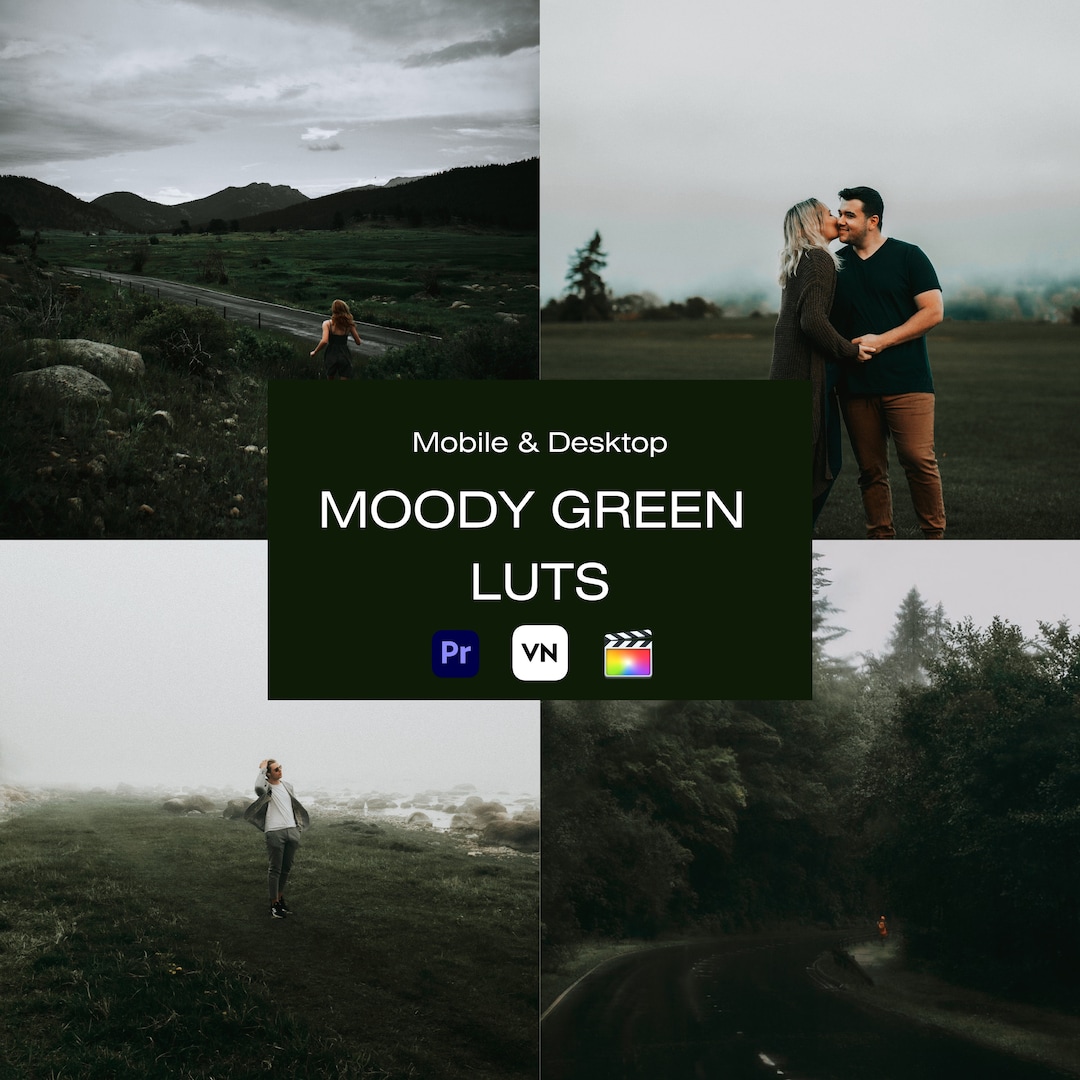 10 Moody Green Luts for Premeire Pro,final Cut Pro,da Vinci ,vn Luts ...