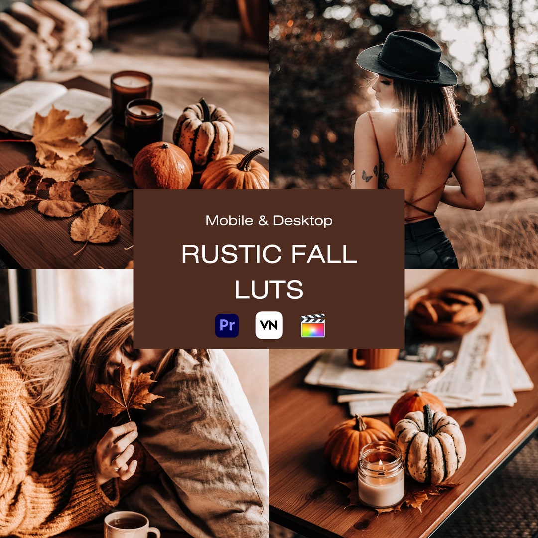 10 Rustic Fall Video LUTS for Color Grading,premiere Pro Luts,vn Luts ...