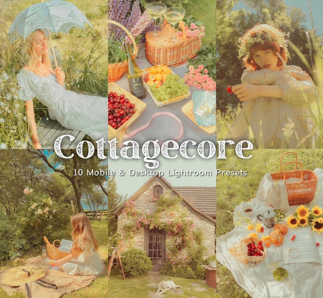 10 COTTAGECORE Lightroom Mobile & Desktop Presets,bright Presets ...