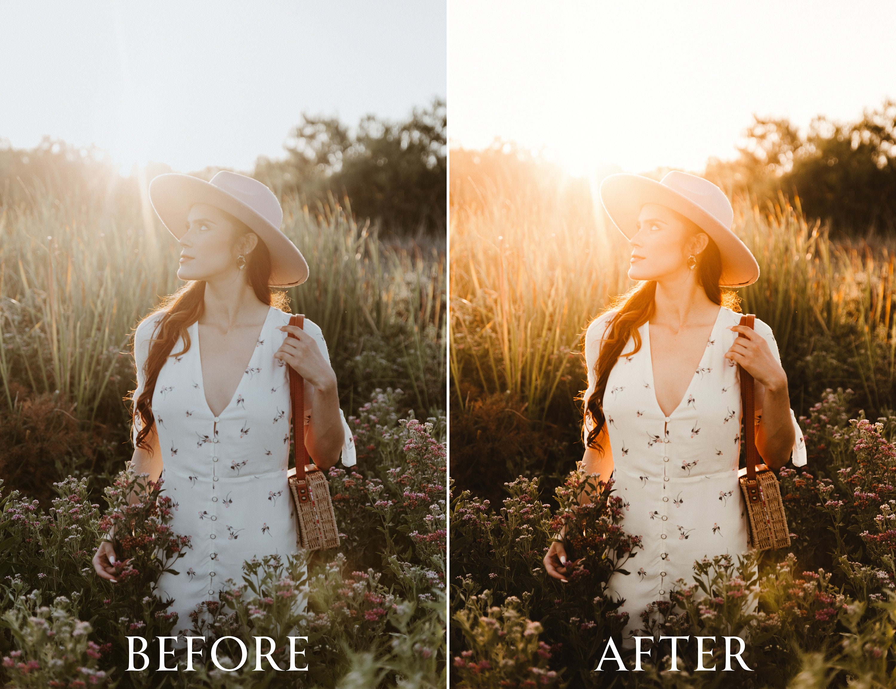 15 Golden Hour Lightroom Presets,warm Presets,sunset Presets,golden ...