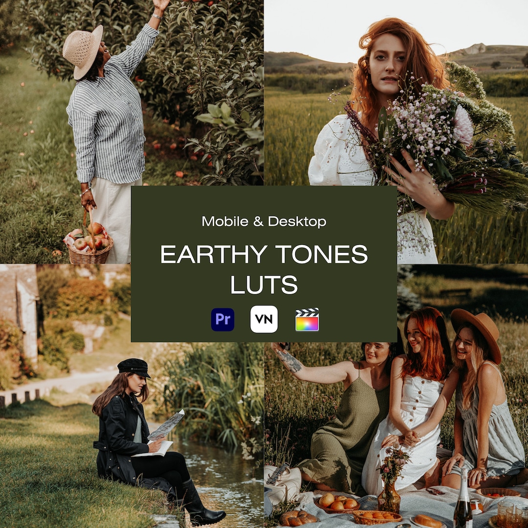 10 Earthy Tones Luts Pack for Color Grading,moody Luts,cinematic Luts ...