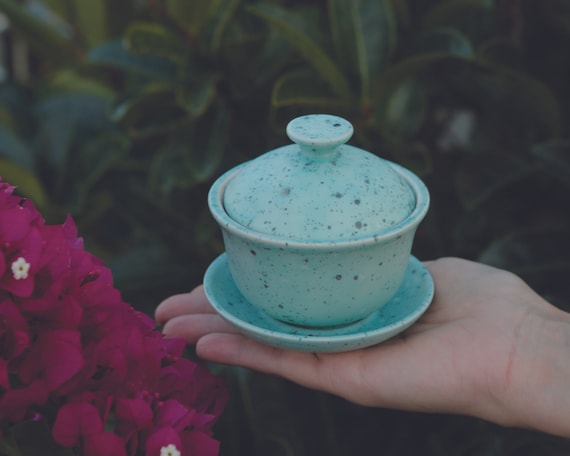 Handmade Ceramic Green Tea Set Tea Cup With No Handle - Etsy