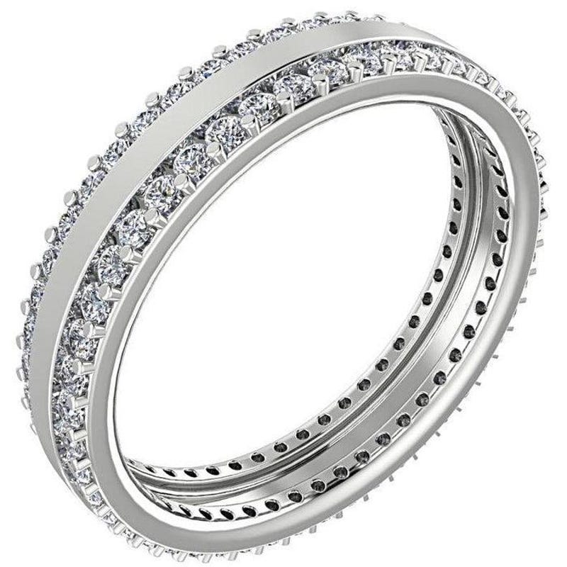 Pave Diamond Band - Etsy
