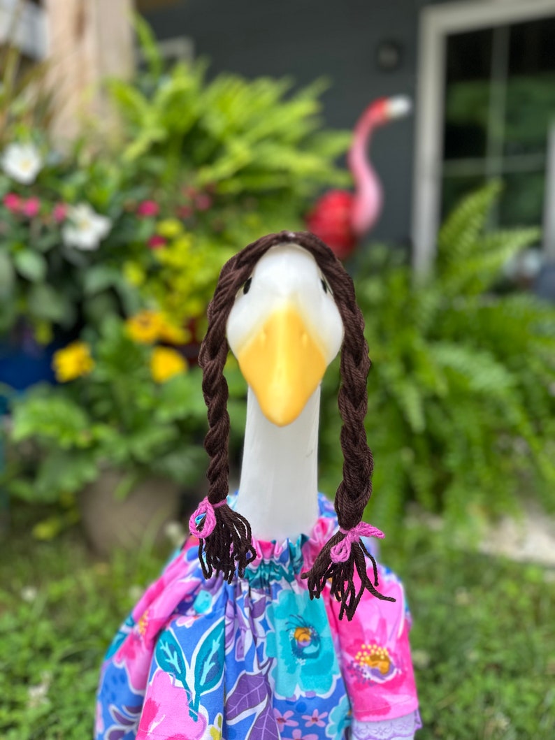Lawn Porch Goose Pigtail Braided Wig - Etsy
