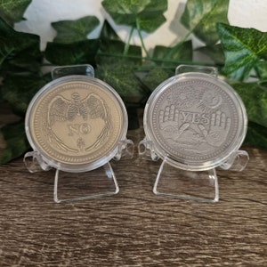 Yes or No Divination & Decision Coin - Gold or Silver - Decision Making ...