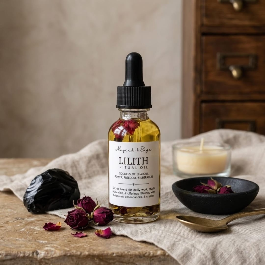 Lilith Ritual Oil - Dark Goddess of Liberation, Rebellion, Shadow ...