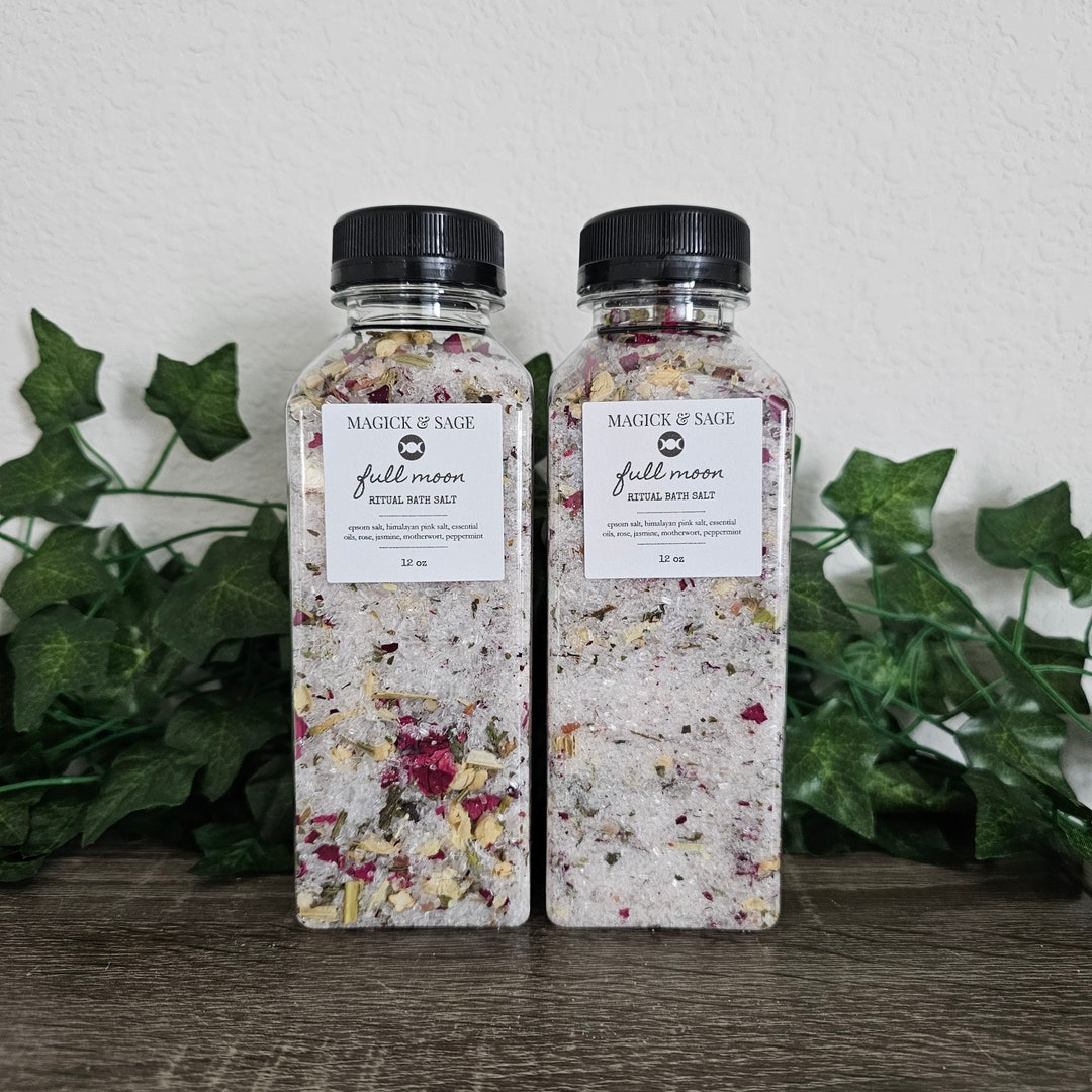 Full Moon Ritual Bath Salt - Release, Renewal, Blessing, Empower ...