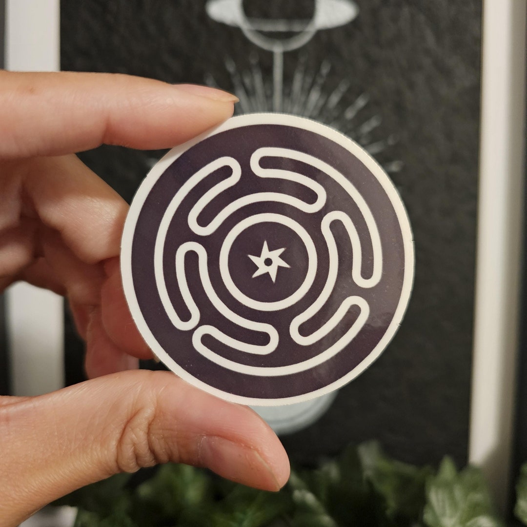 Hecate’s Wheel Sticker - Goddess Hekate Vinyl Decal, Pagan Witchcraft ...