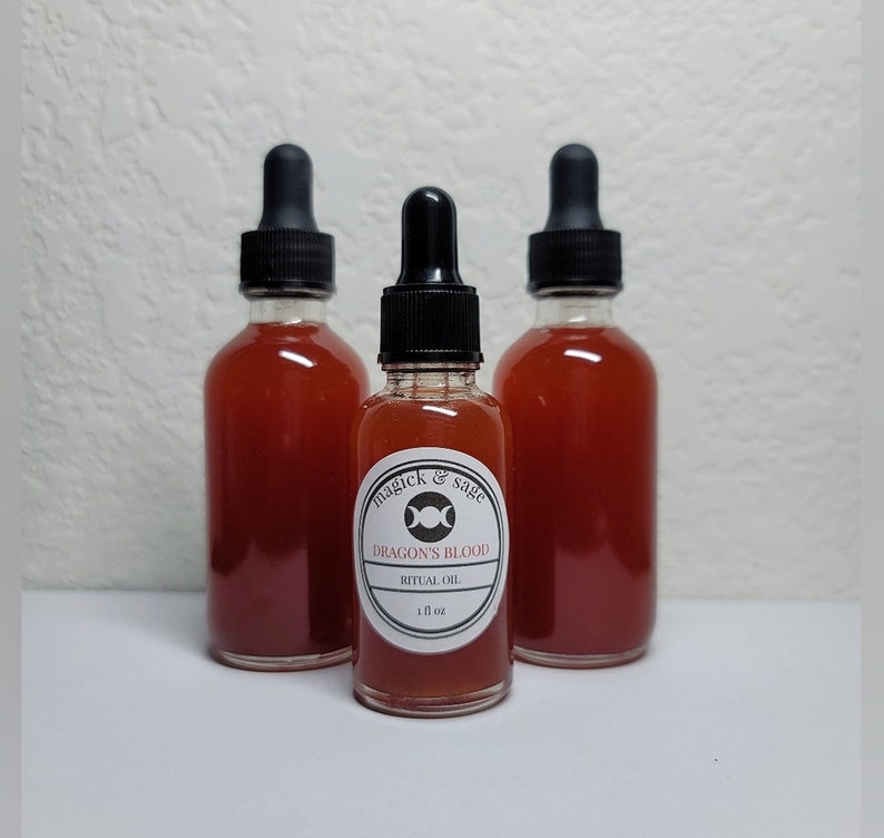 Dragon's Blood Ritual Oil - Power, Protection, Strength, Courage ...