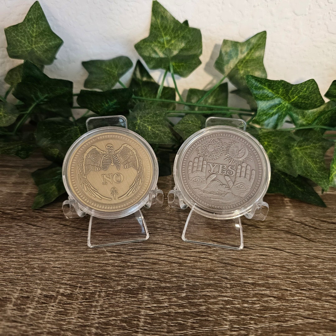 Yes or No Divination & Decision Coin - Gold or Silver - Decision Making ...