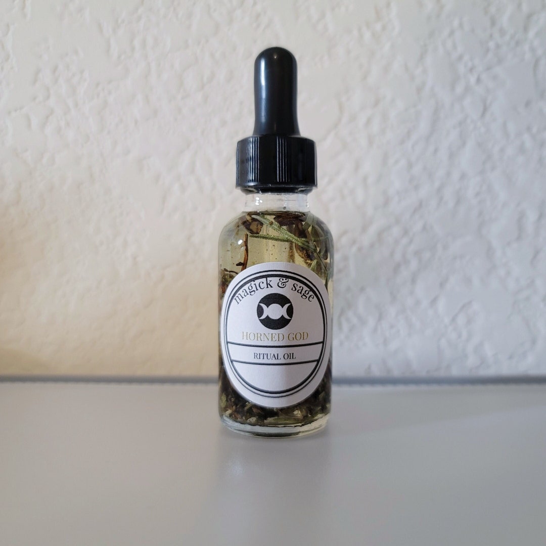 Horned God Oil - Cernunnos, Greek God Pan, the Green Man - Nature ...