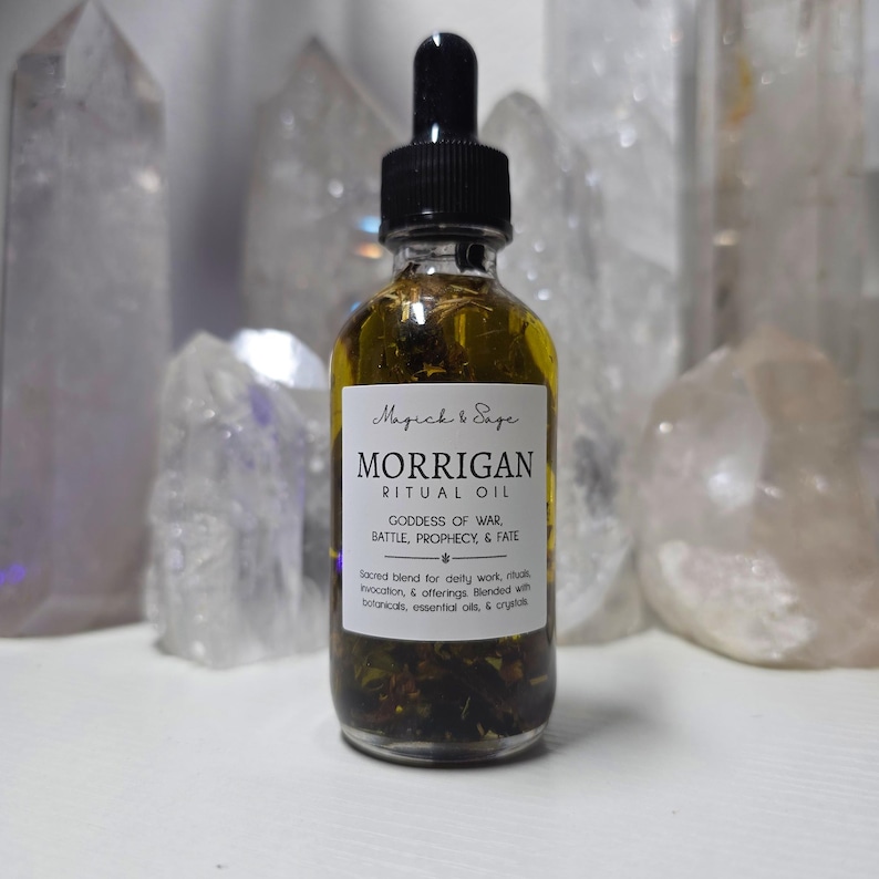 The Morrigan Ritual Oil - Celtic Goddess of War, Fate, Sovereignty, and ...