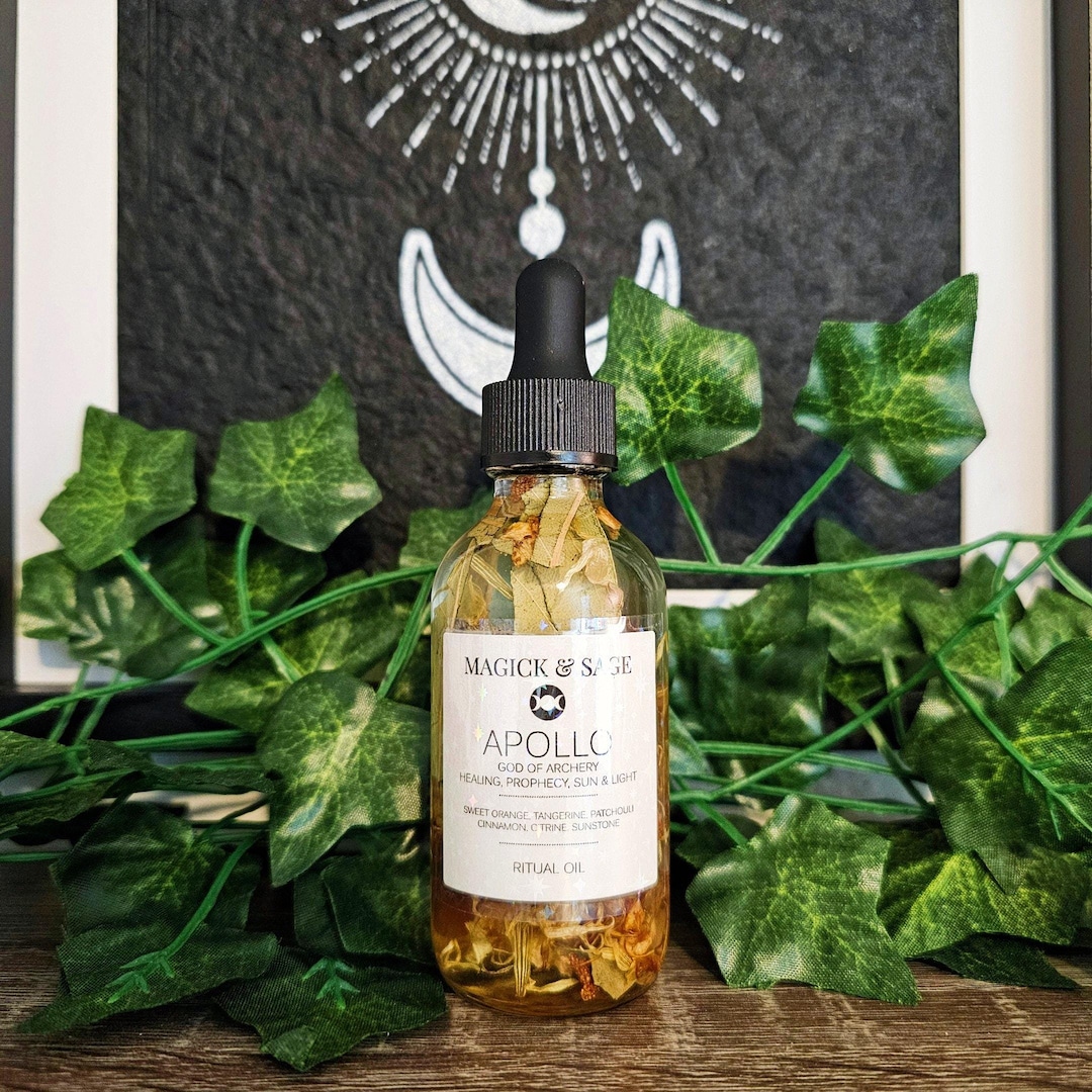 Apollo Ritual Oil - Greek God of the Sun, Healing, Prophecy, and Music ...