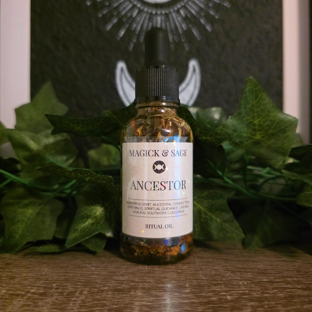 Ancestor Ritual Oil - Ancestor Work, Remembrance, Guidance, Spiritual ...