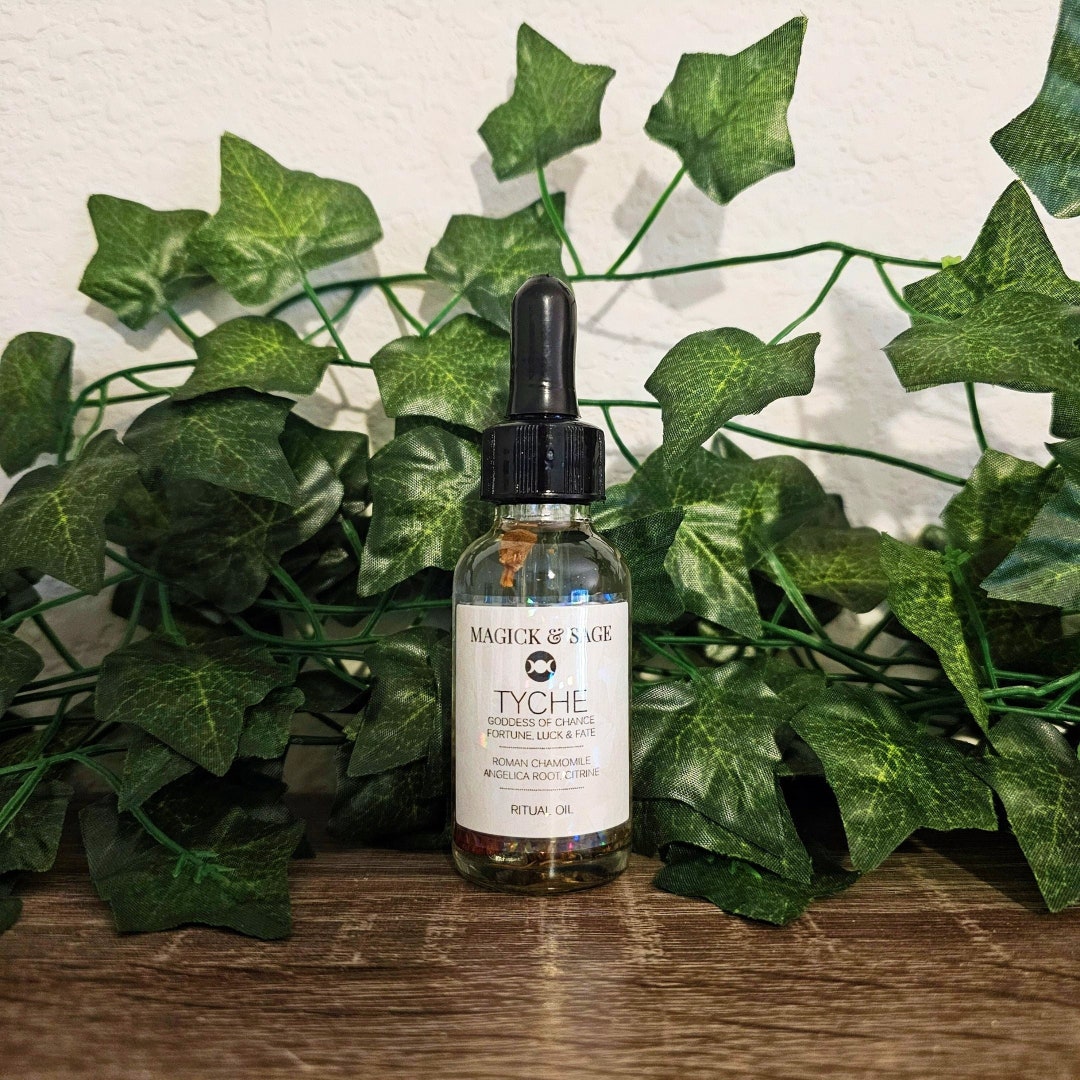 Tyche Goddess Oil - Connect and Work With Tykhe - Goddess of Chance, Luck, Fate, Fortune ...