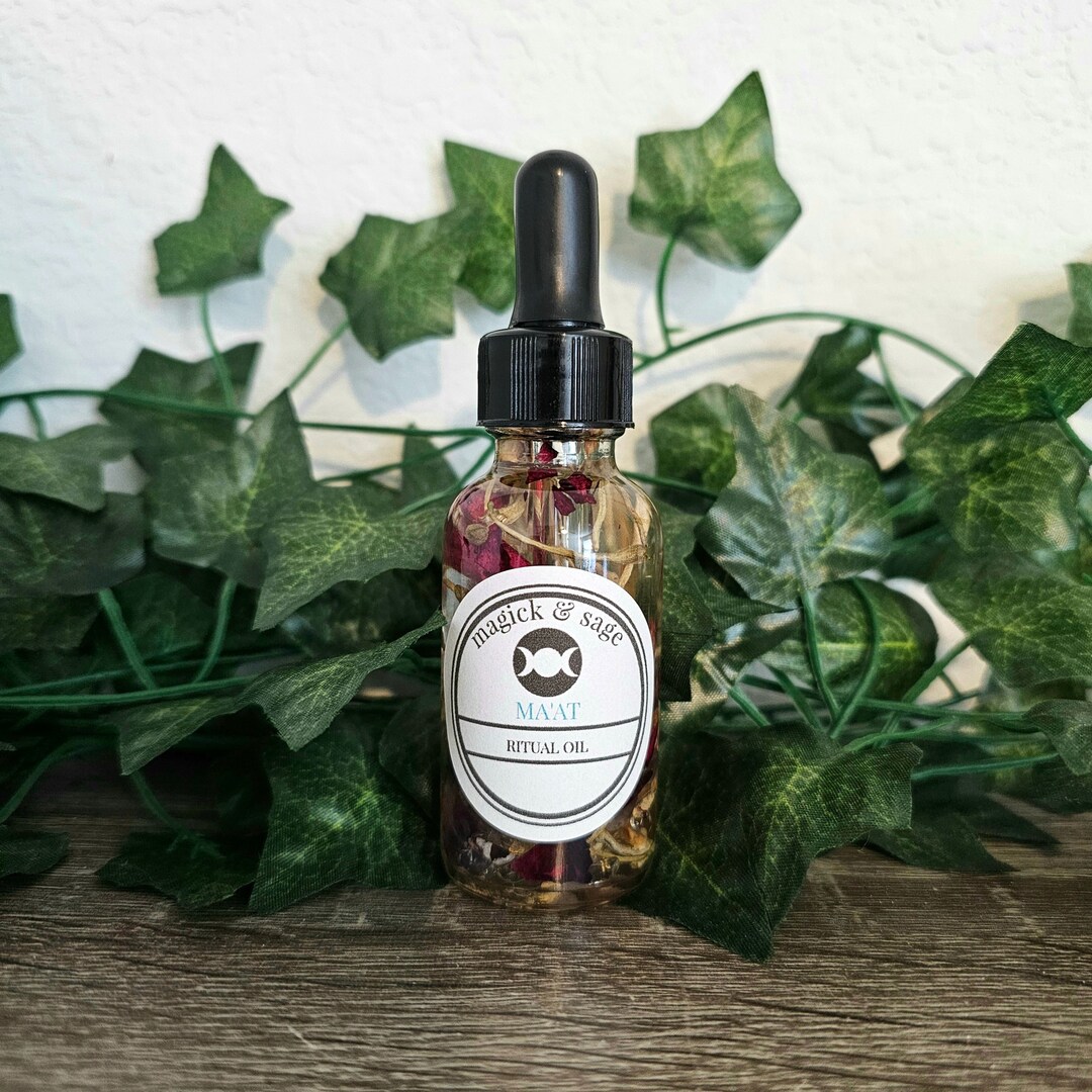 Ma'at Goddess Oil - Work and Connect With Maat - Goddess of Truth ...