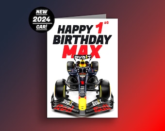 Charles Leclerc Formula One F1 Birthday Card | Personalise With Age and ...