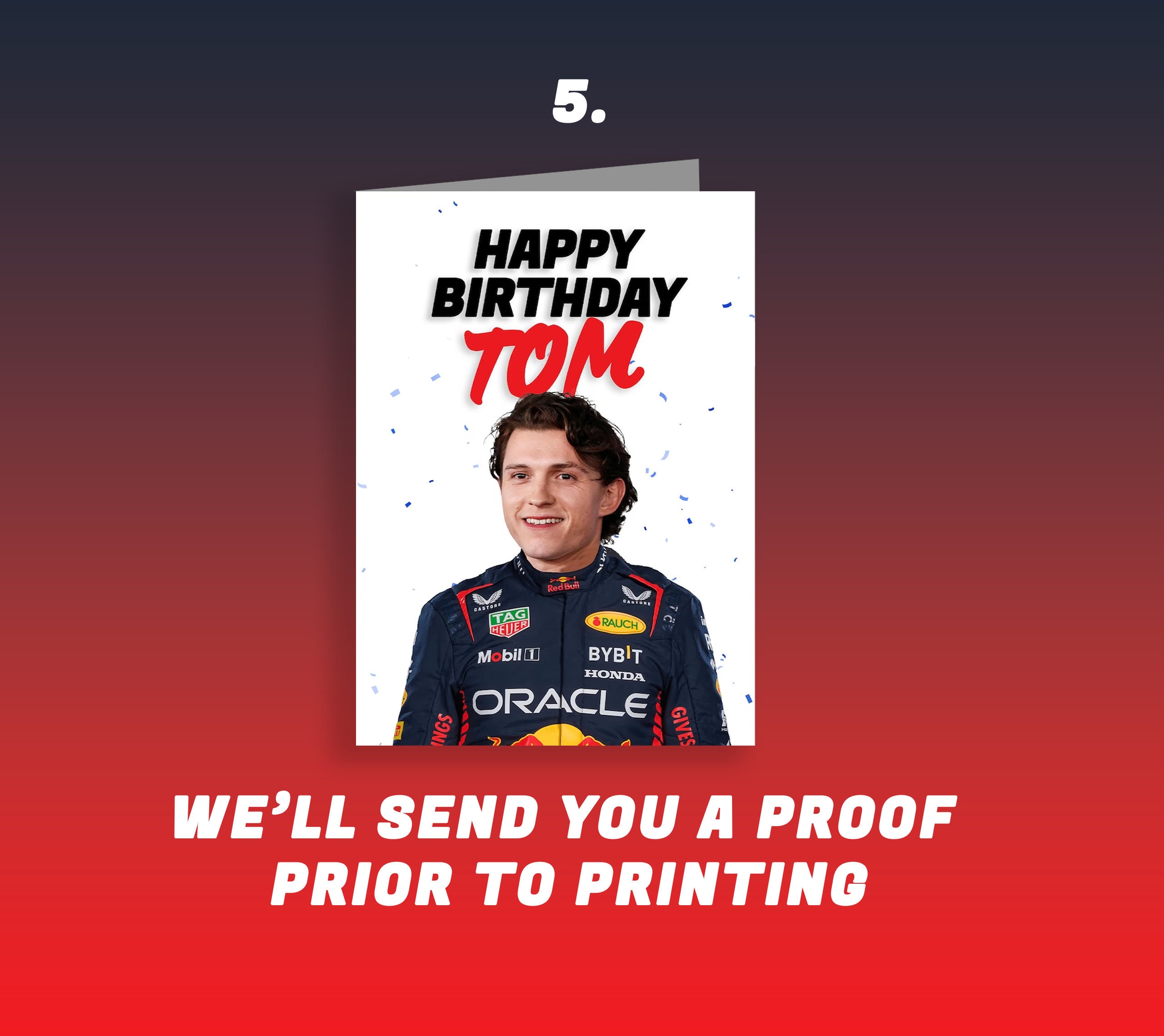 Custom F1 Birthday Card. Perfect for F1 Fans! - Etsy