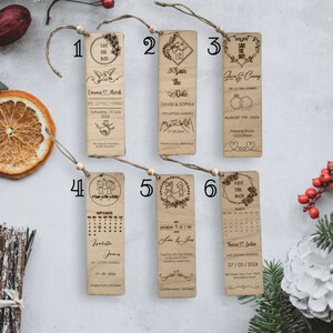 Wedding Invitation, Custom Wedding Favor ,wooden Save the Date Bookmark ...