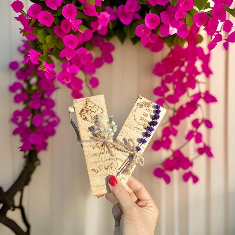 Wedding Bookmark - Etsy