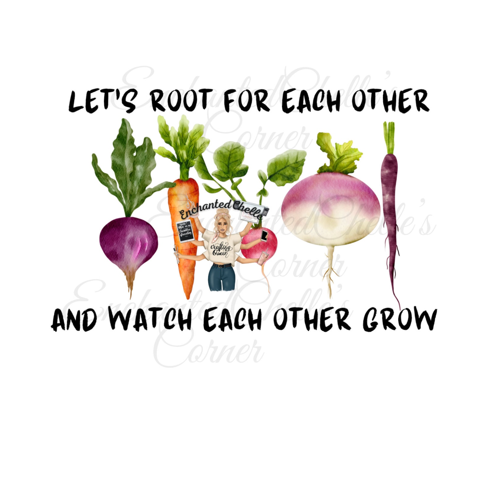 Let’s Root for Each Other! ~PNG - Etsy