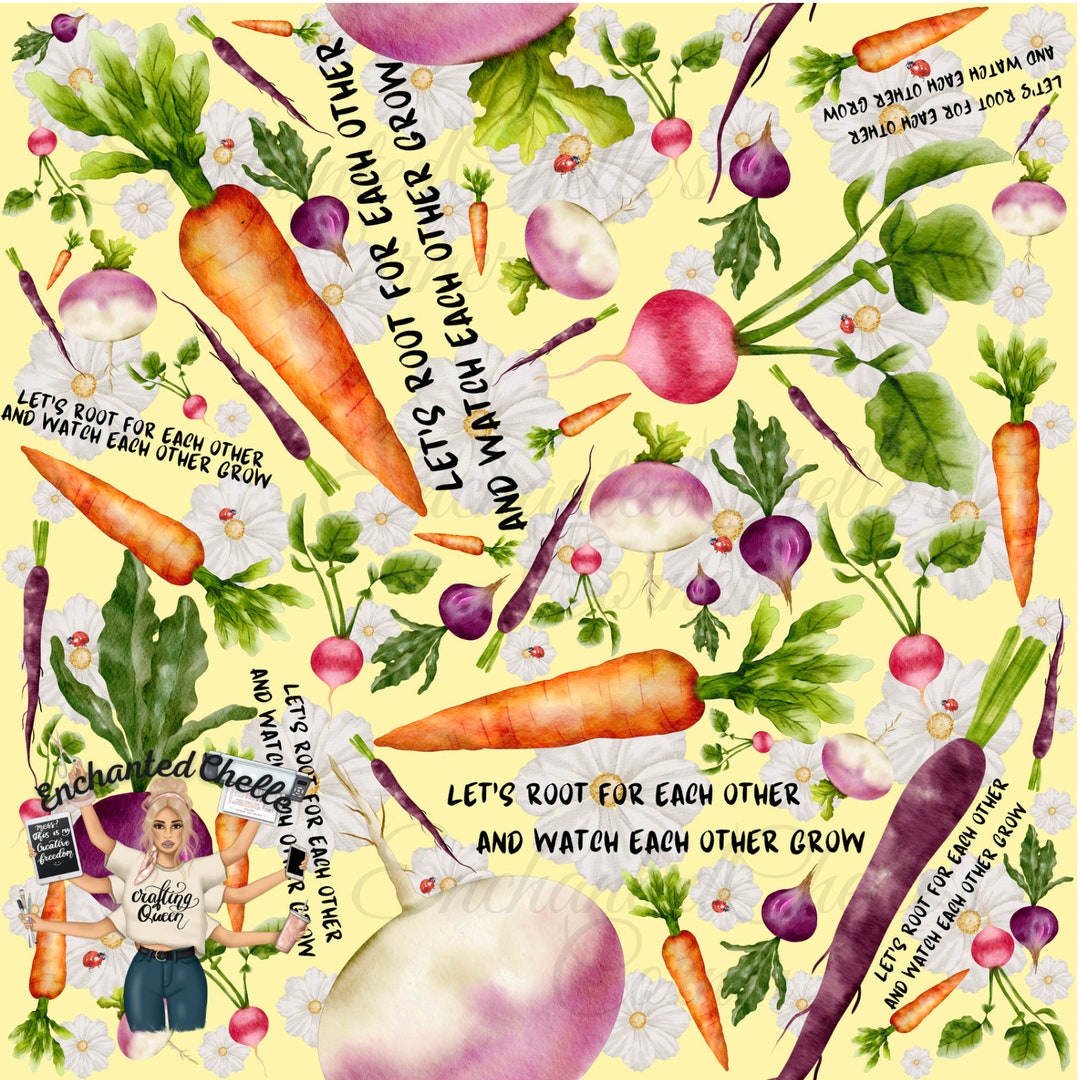 Floral Root for Each Other Seamless File- Yellow - Etsy