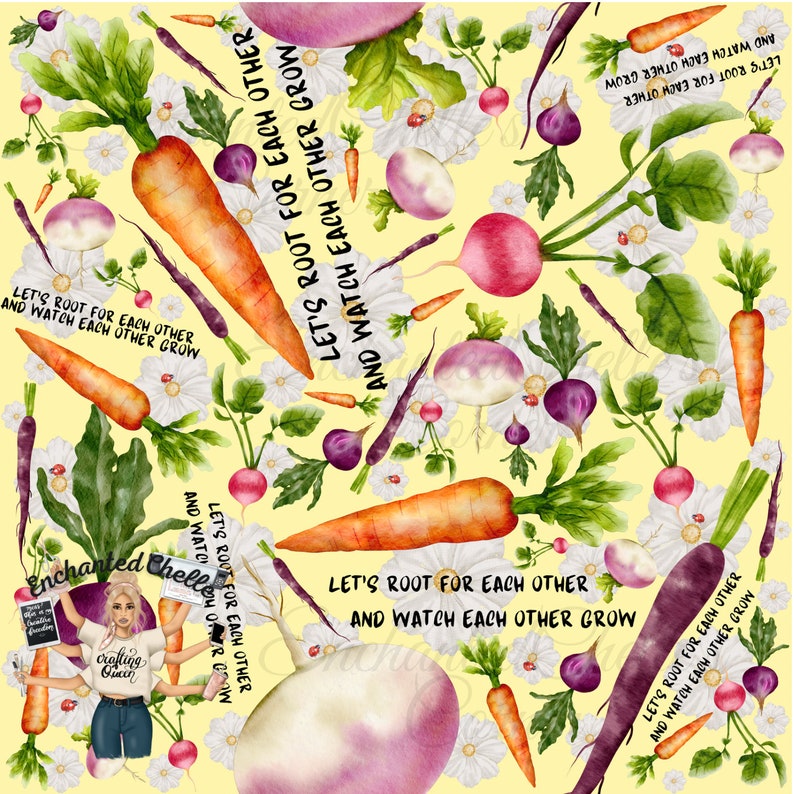 Floral Root for Each Other Seamless File- Yellow - Etsy