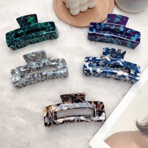 Middle Size 7.5cm Shell Shape Hair Claw, Spring Colour Cellulose ...