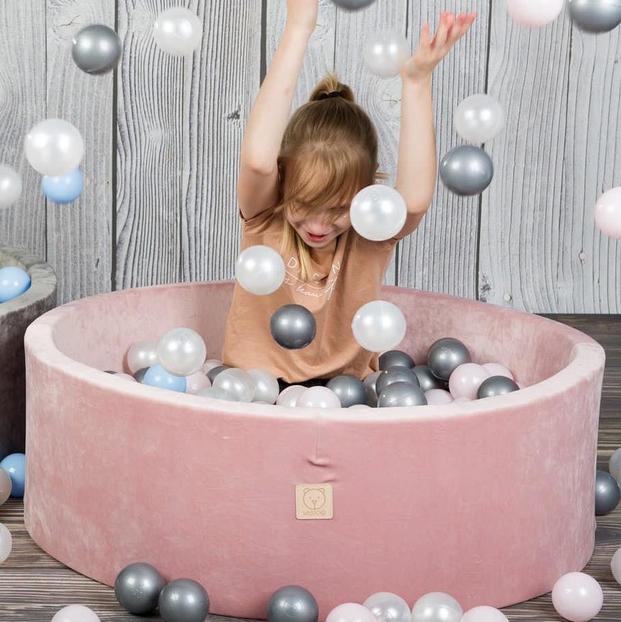 Pink Velvet Luxury Soft Play Ball Pit Ball Pool Kids Baby - Etsy