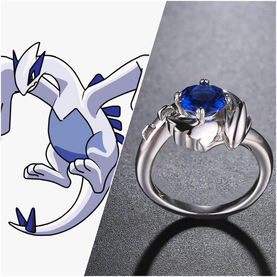 Lugia Ring-lugia Ring Inspired From Pokemon-925 Sterling - Etsy