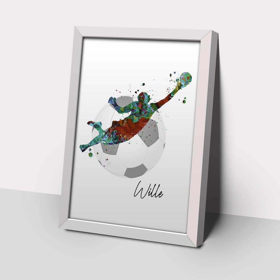 Custom Goalkeeper Print , Goalie Custom Print, Personalised Goalie ...