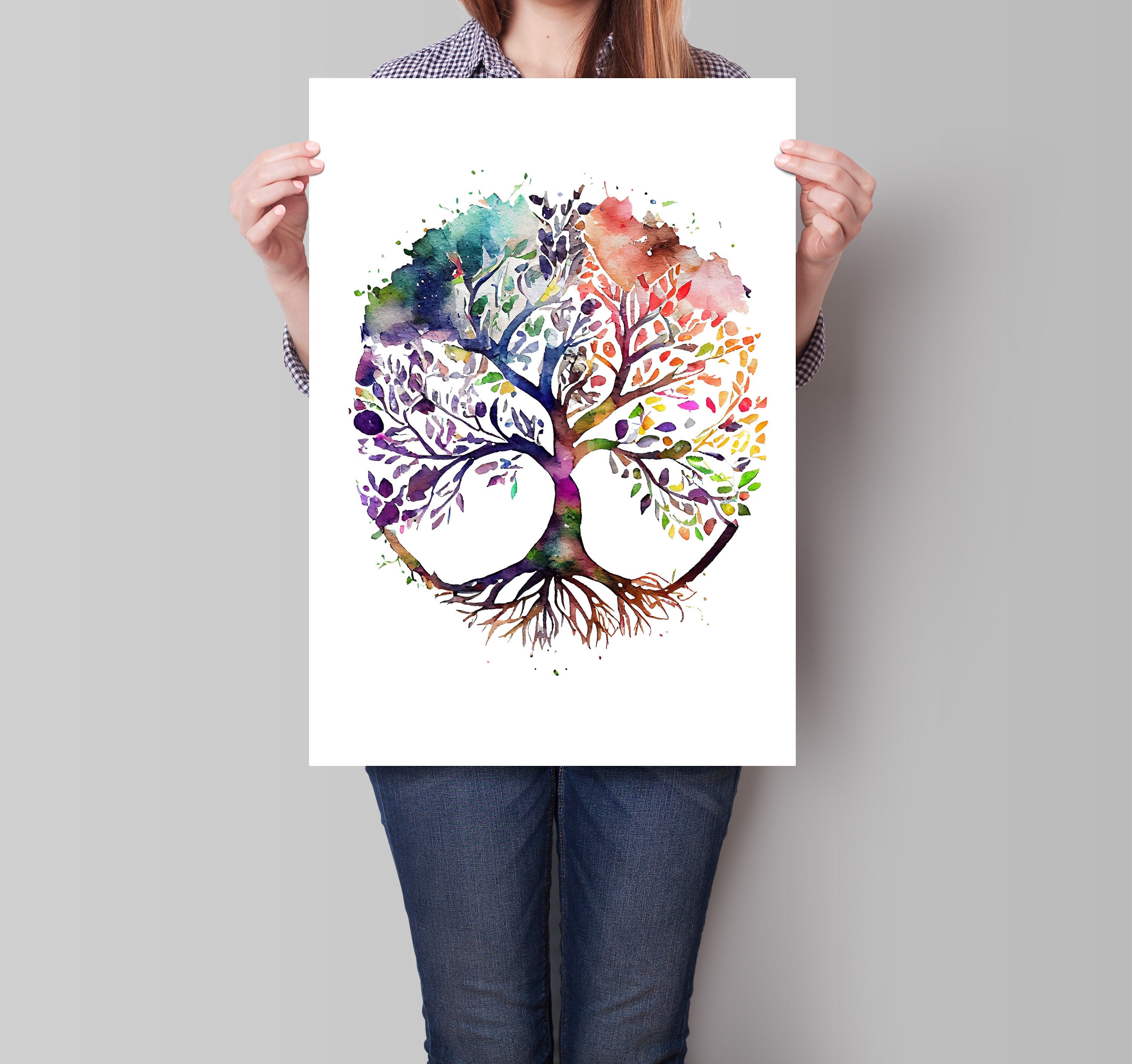 Tree Of Life Drawing Colorful