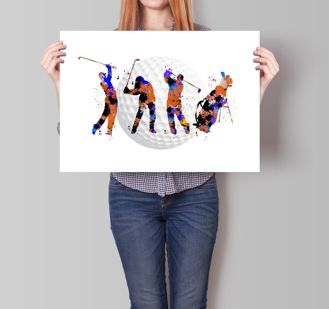 Men' S Golf Prints, Custom Golf Poster, Golf Poster Print, Men's Golf ...