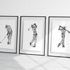 Watercolour Cricket Set, Men's Cricket Prints, Set of Cricket Prints ...