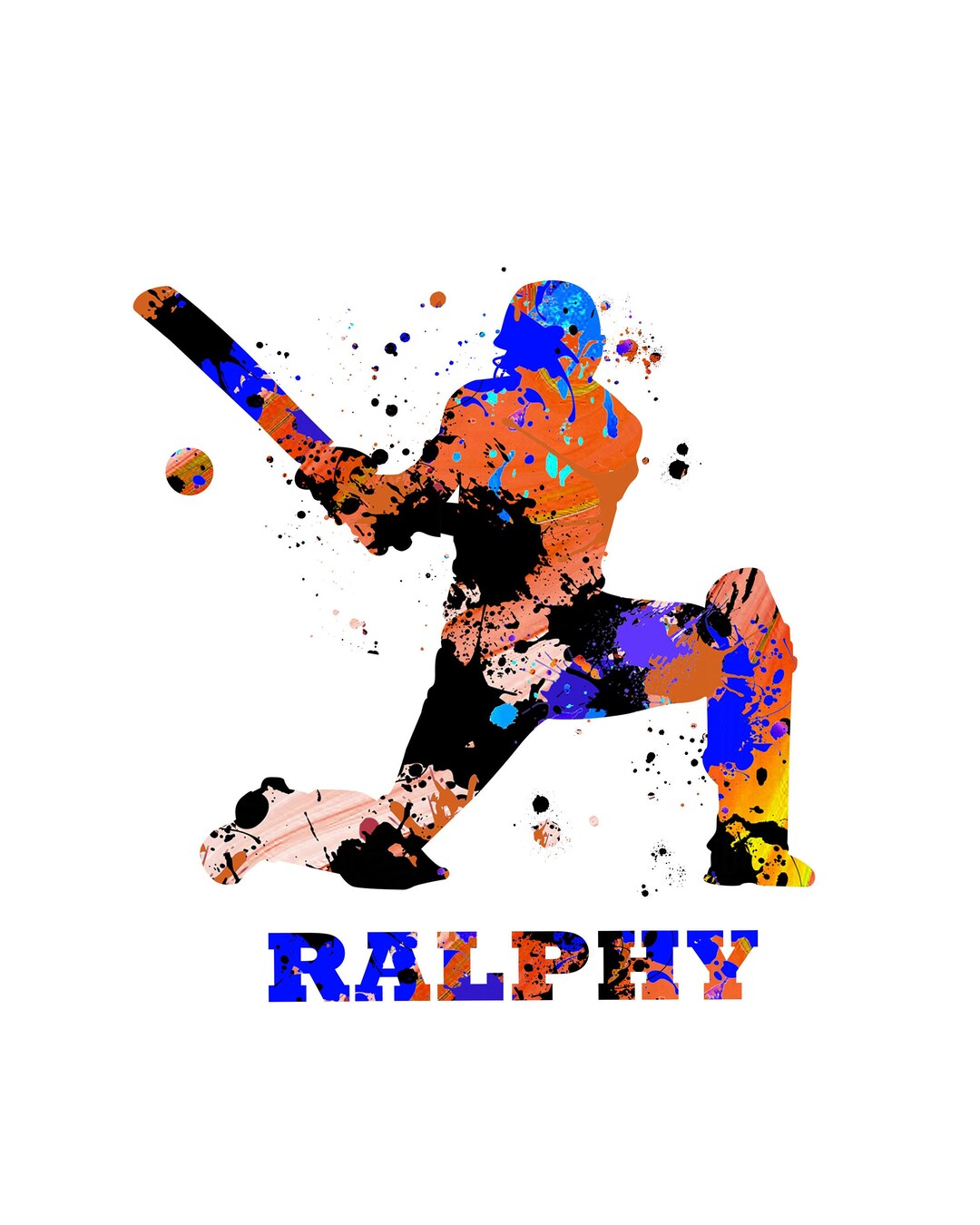 Personalised Cricket Print, Custom Cricket Print, Personalised Cricket ...