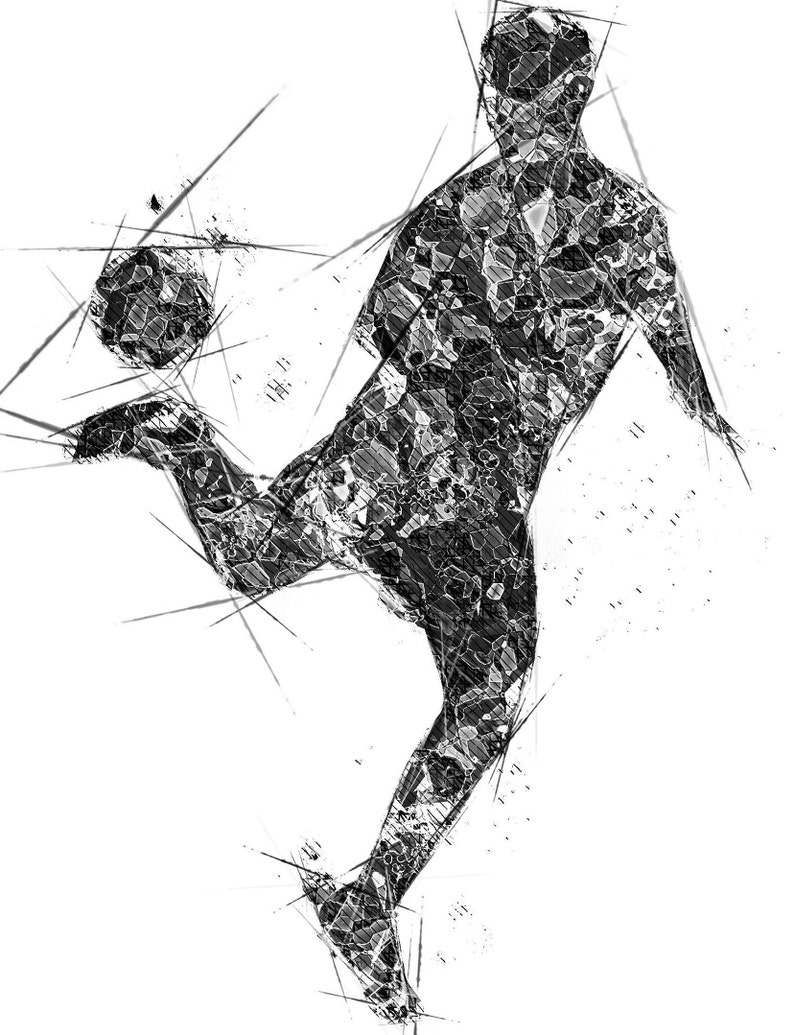 Watercolour Football Set Watercolor Football Prints Set of - Etsy