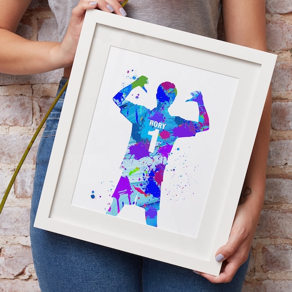 Personalised Football Print Custom Football Print - Etsy