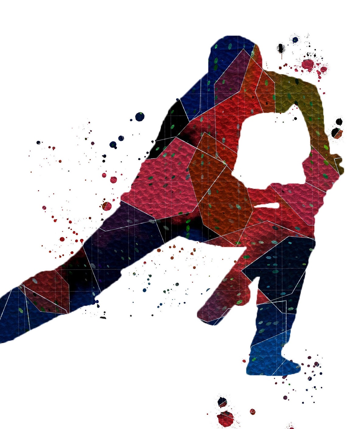 Abstract Cricket Prints, Set of Cricket Prints, Gift for Cricketer ...