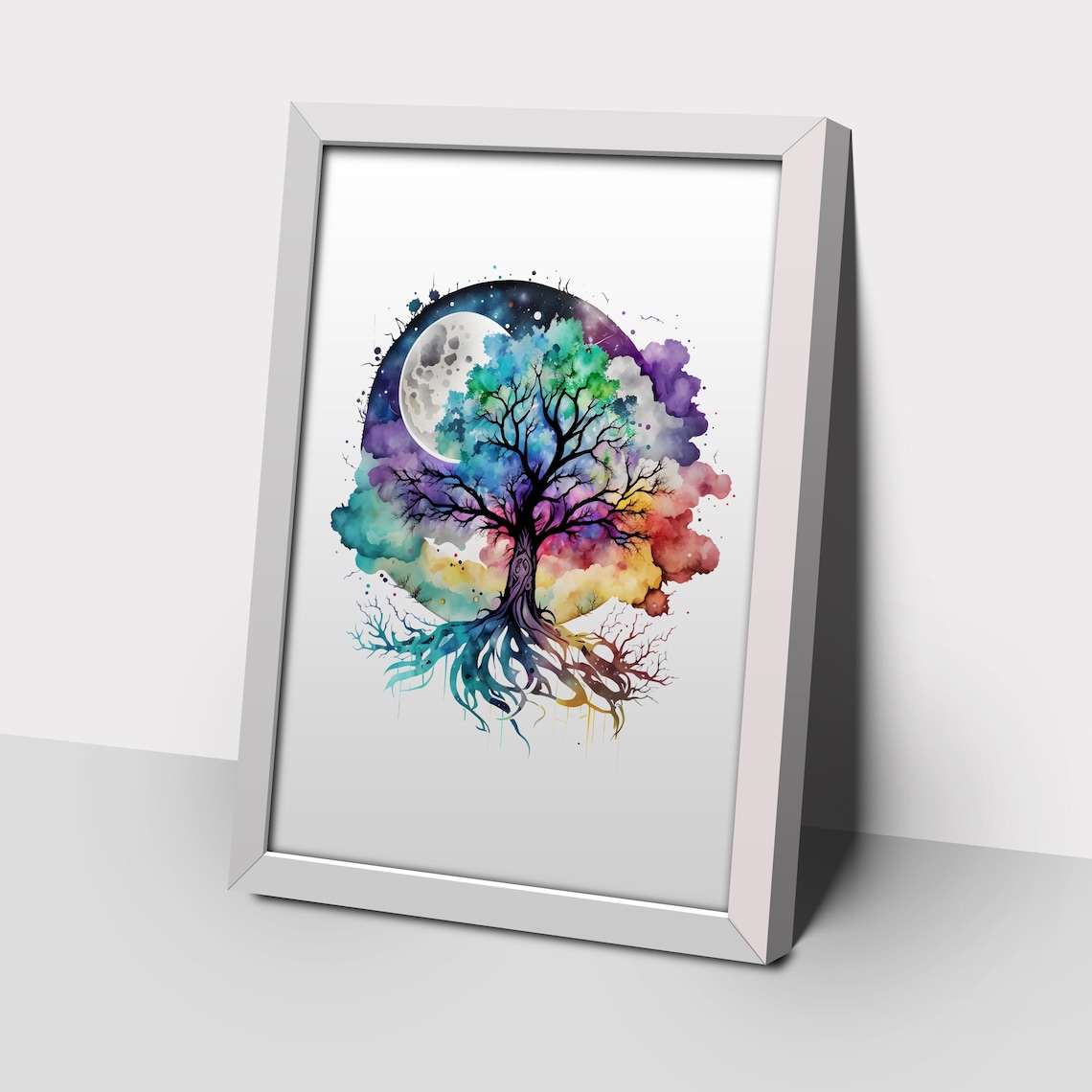 Magical Tree of Life Print, Mystical Tree of Life , Tree Art, Colourful ...
