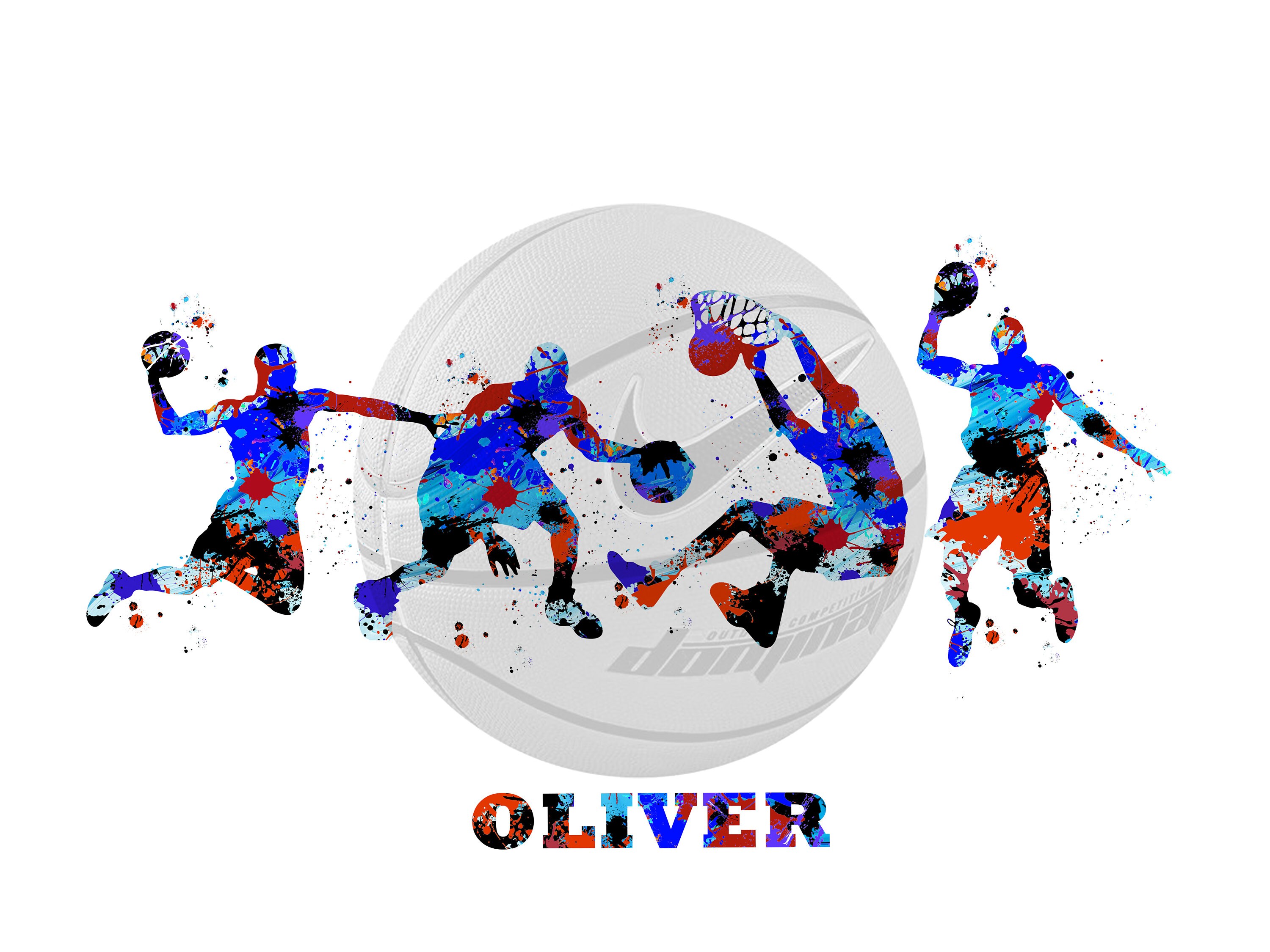 Basketball Poster, Basketball Custom Prints, Basketball Player Art ...