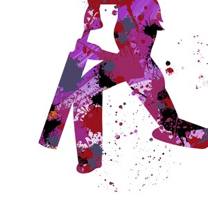 Women's Cricket Print, Lady Cricket Gift Print, Female Cricketer Gift ...
