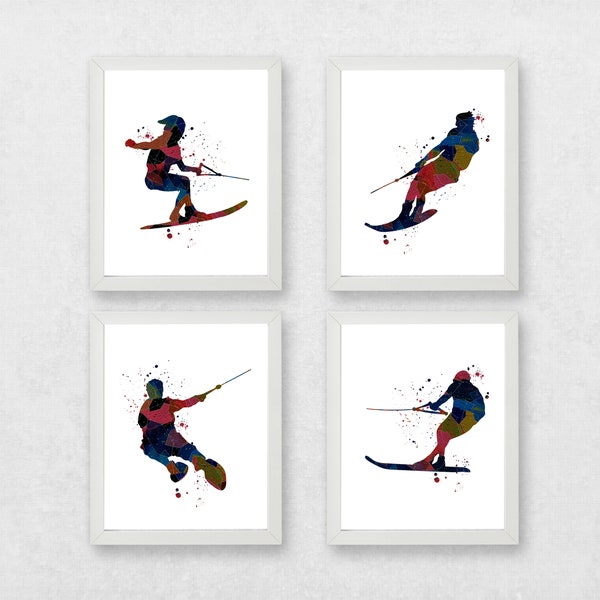 Water Ski Art - Etsy