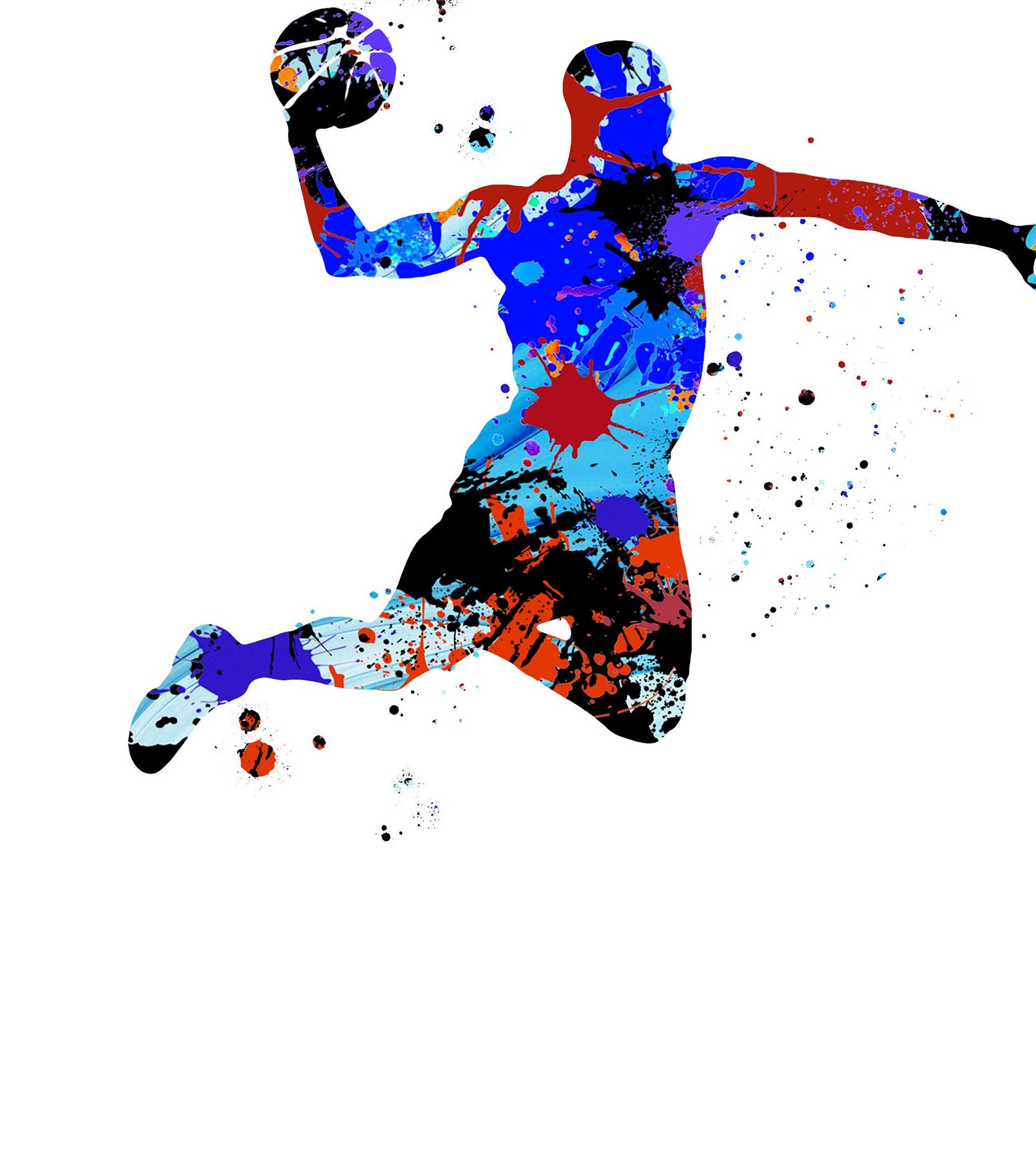 Basketball Poster Basketball Custom Prints Basketball Player - Etsy