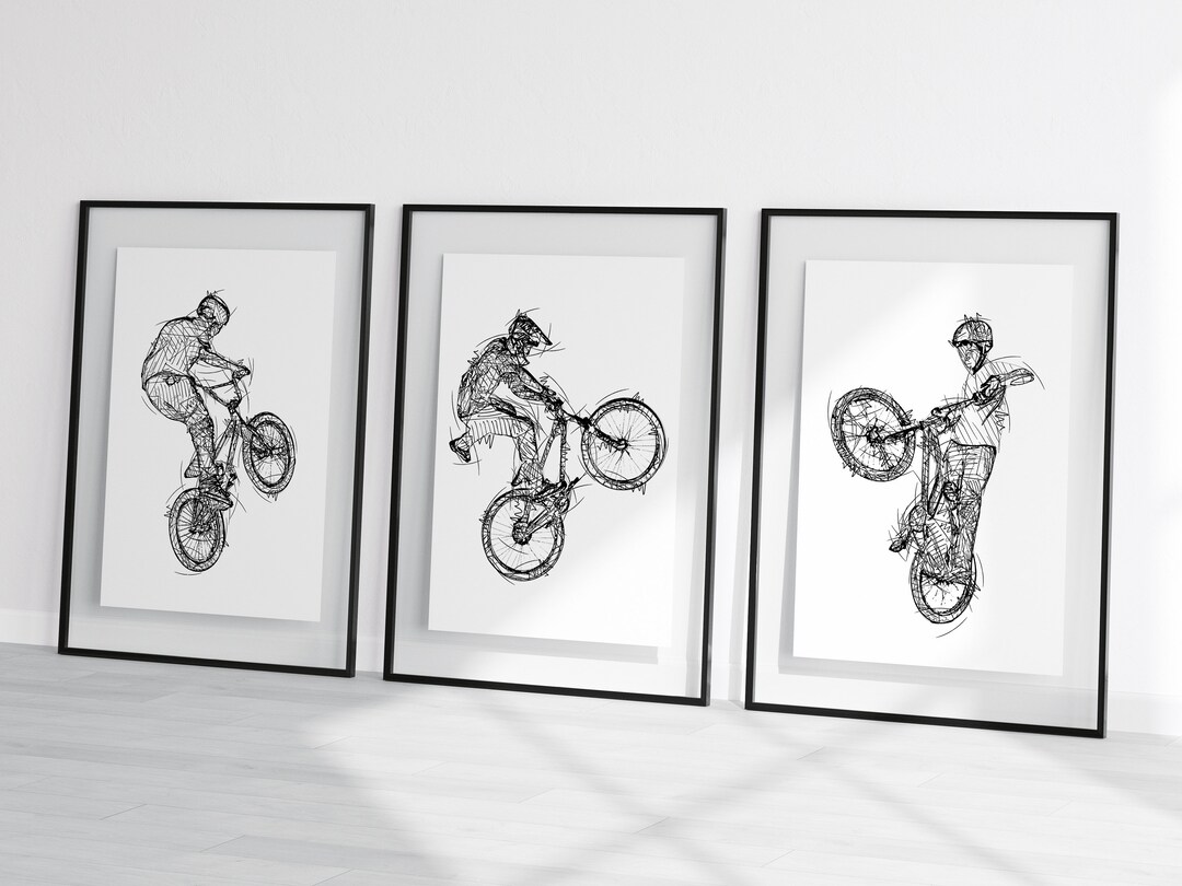 BMX Print, BMX Prints, BMX Wall Art, Bmx Gift Prints , Gift for Bmx ...