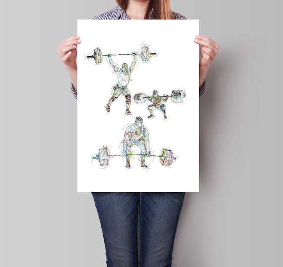 Weightlifter Gift Poster Weightlifter Wall Art Weightlifting - Etsy