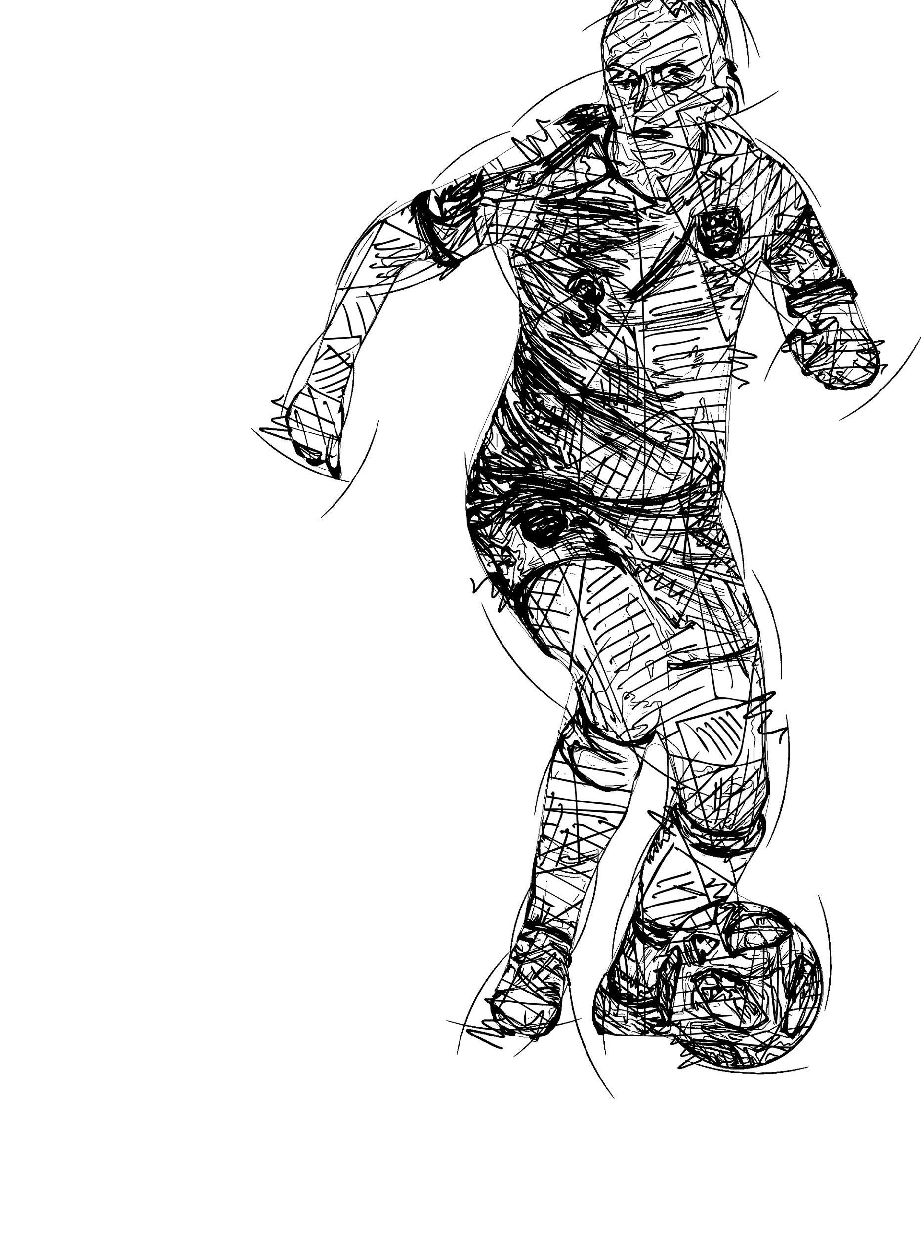 Football Sketches Football Sketch Set Football Prints Gift - Etsy