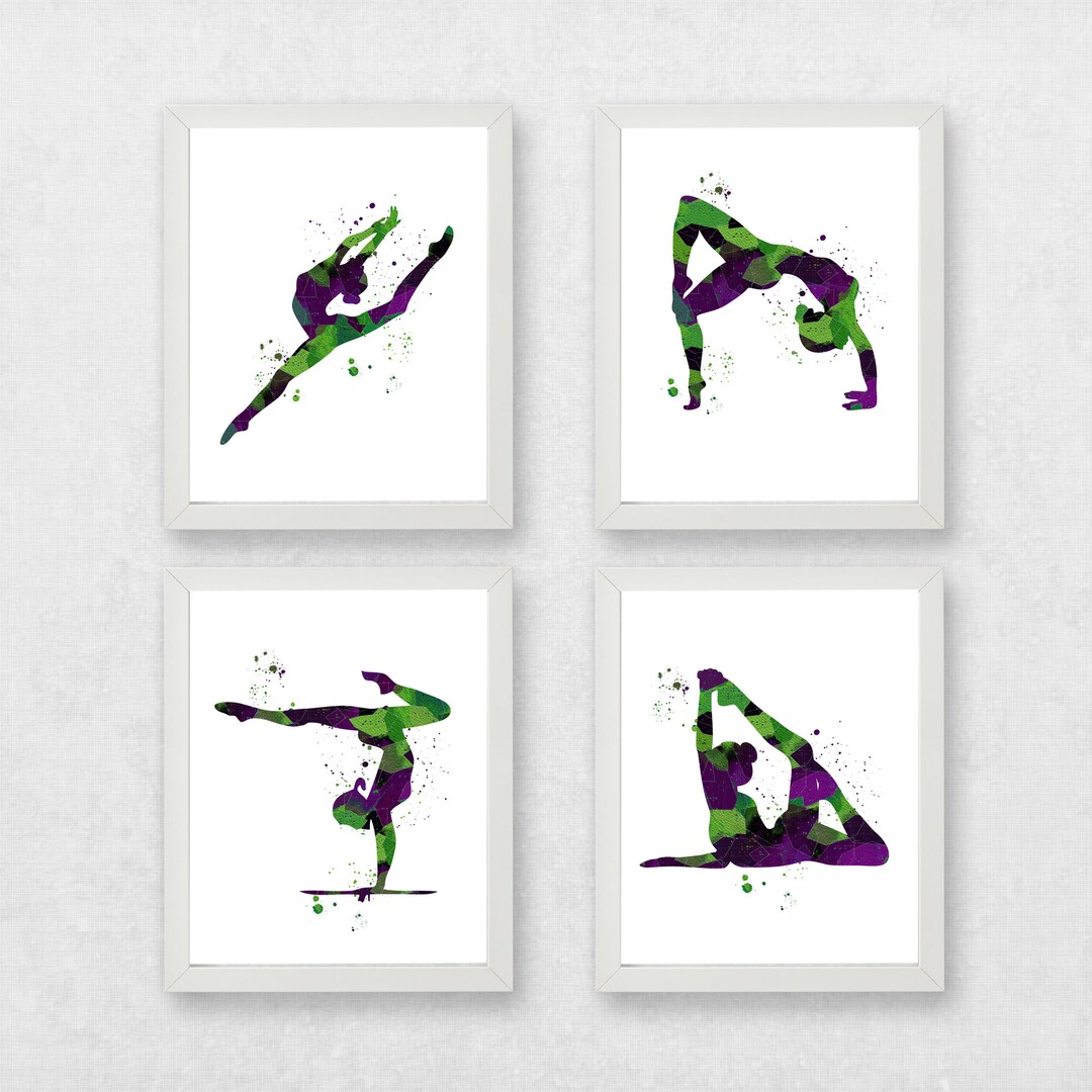 Gymnastic Prints, Female Gymnast Prints, Gymnastic Wall Art, Gift for ...