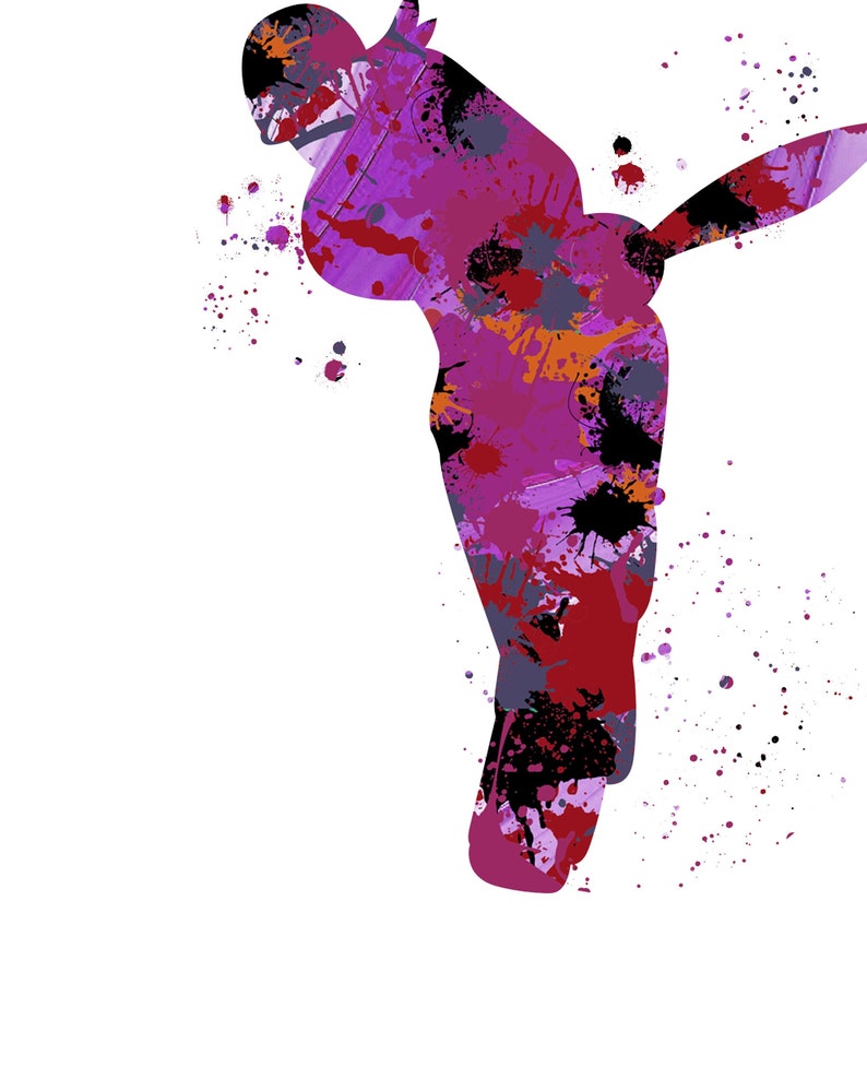 Women's Cricket Print, Lady Cricket Gift Print, Female Cricketer Gift ...
