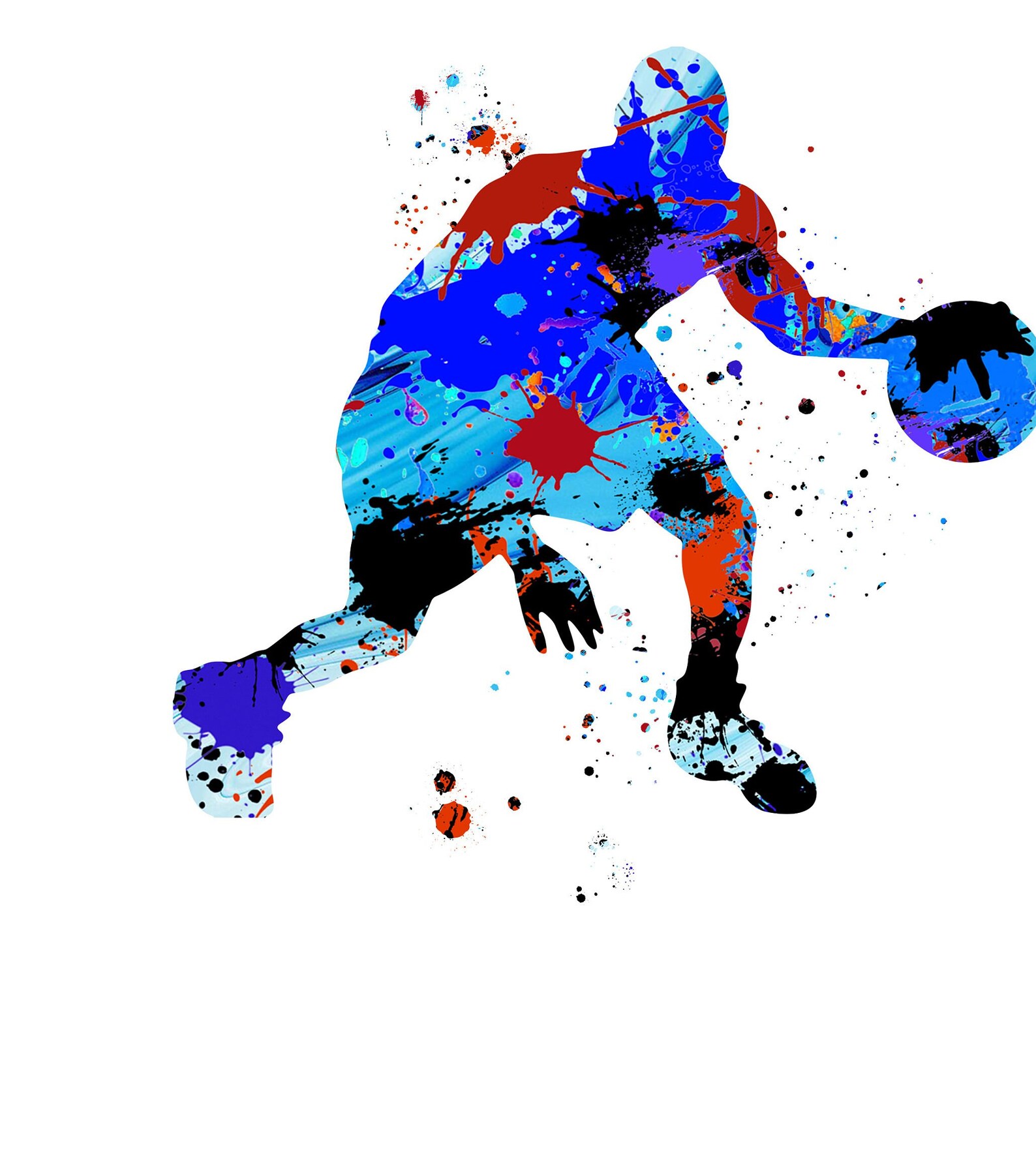 Basketball Poster Basketball Custom Prints Basketball Player - Etsy