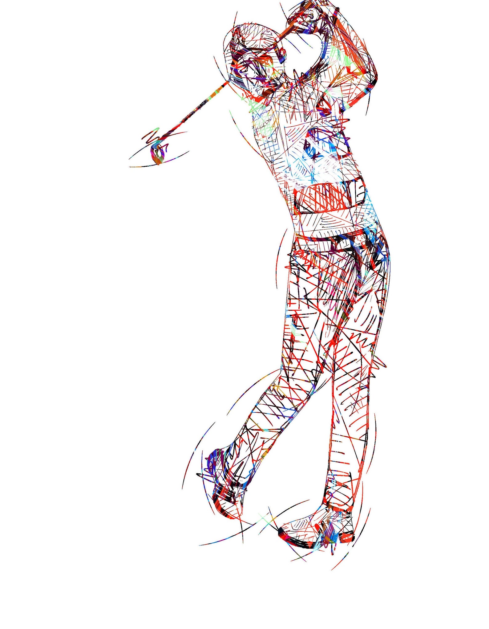 Golf Sketch Prints Golfing Set of Prints Gift for Golfers - Etsy